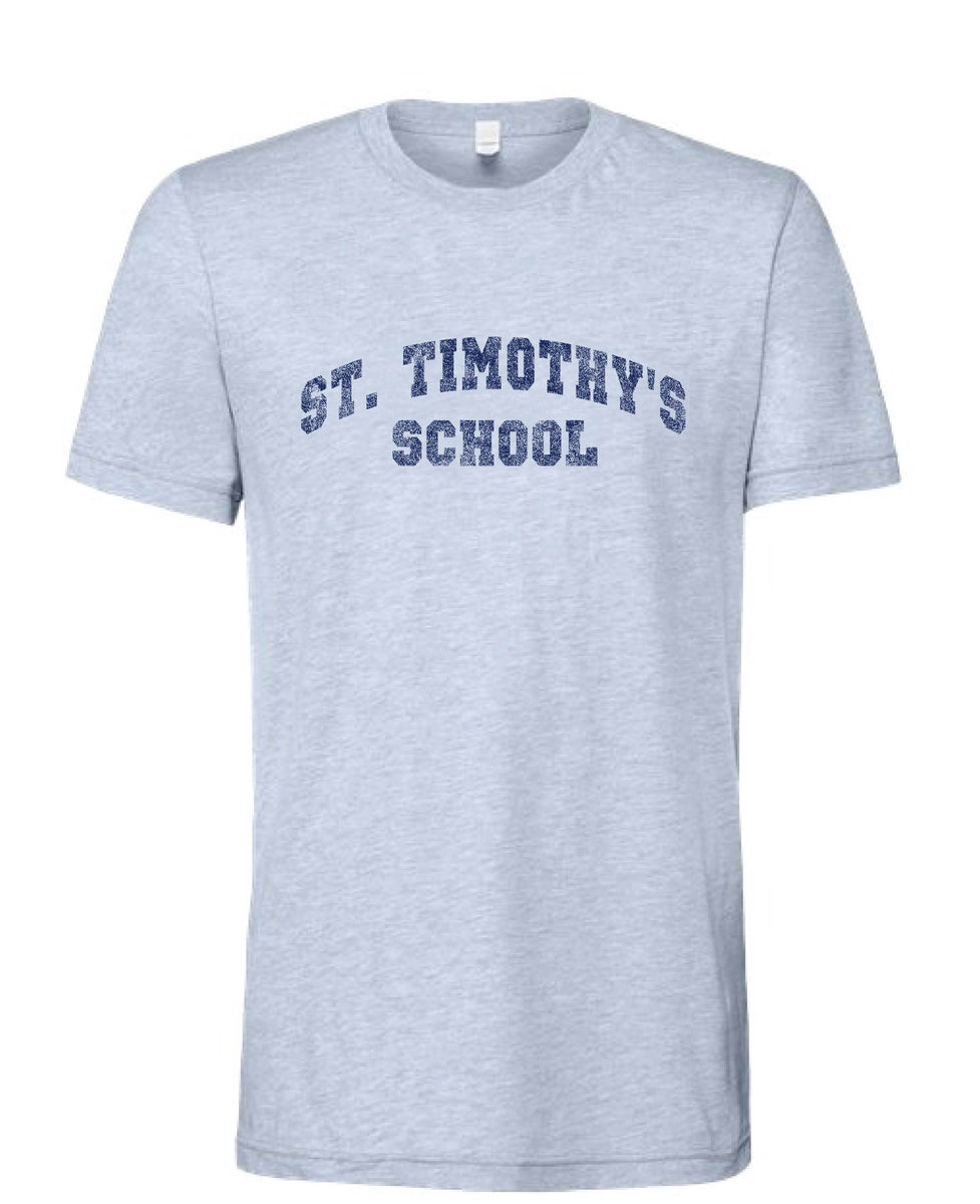 Faculty Only Apparel - Heathered Prism Blue Old School T-Shirt – Titan ...