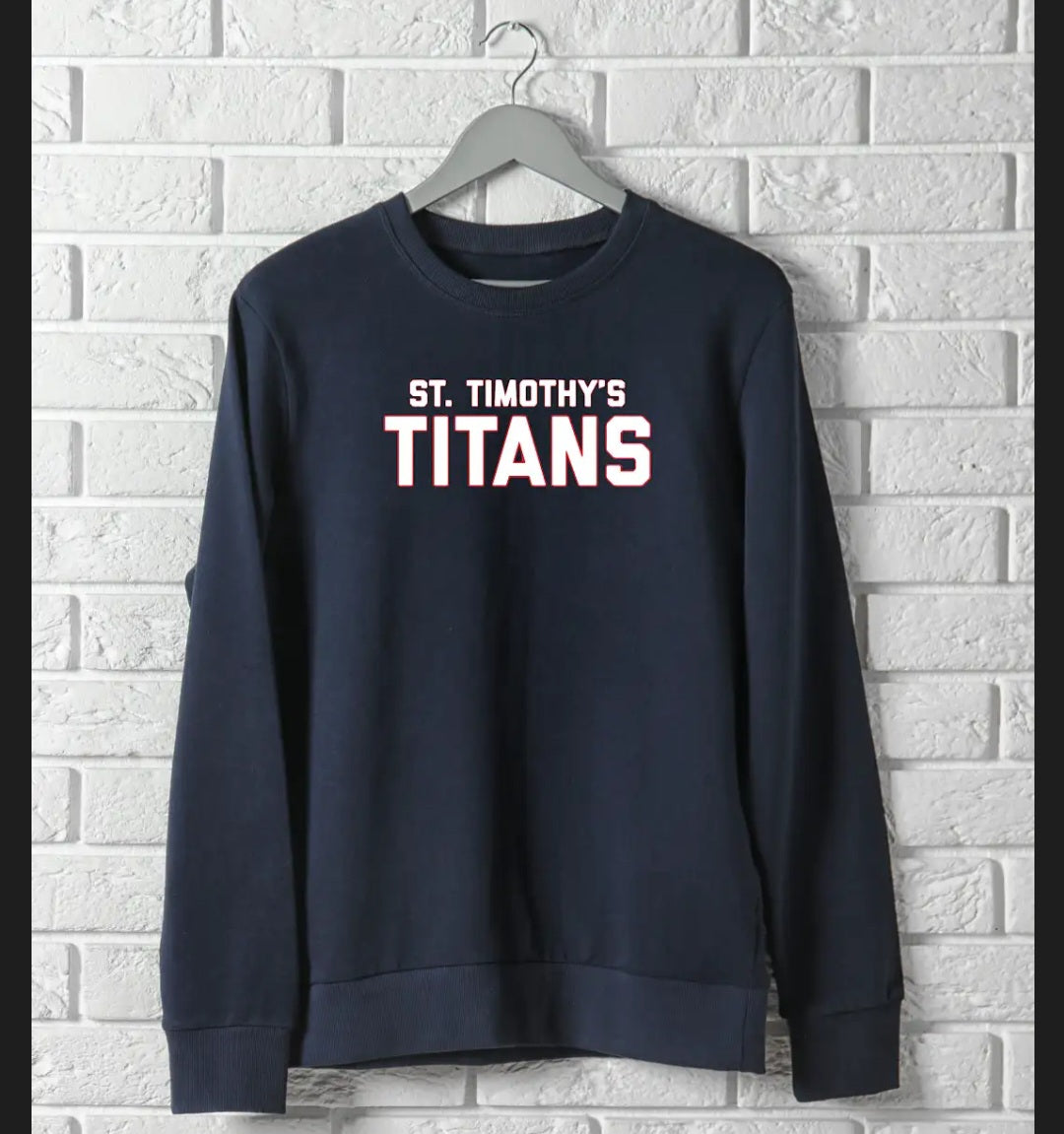 Navy St. Timothy's Titans Hoodie / Crew – Titan Spirit Store